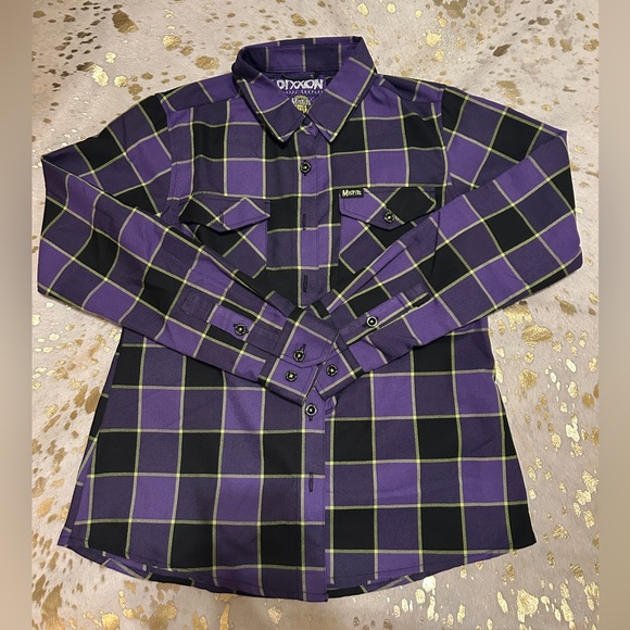 DIXXON | Tops | Dixxon Purple And Yellow Plaid Shirtmisfits | Poshmark